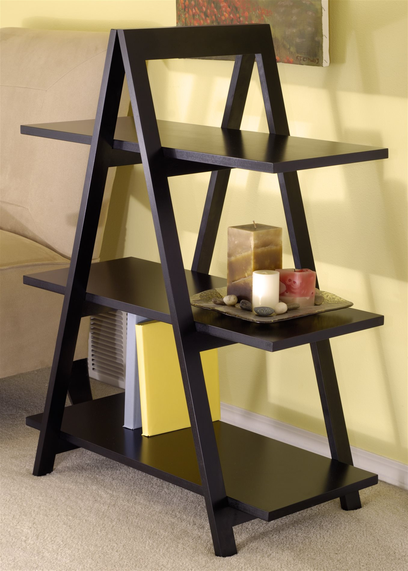 Winsome Wood A-Frame 3-Tier Shelf - Transitional - Display And Wall ...