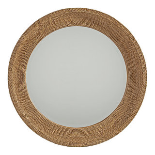 La Jolla Woven Round Mirror - Beach Style - Wall Mirrors - by Lexington ...
