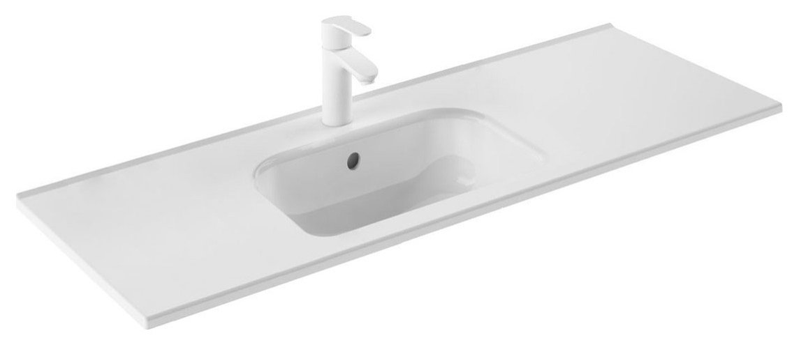 Slim 120 Drop-In / Integral Bathroom Sink - Contemporary - Bathroom ...