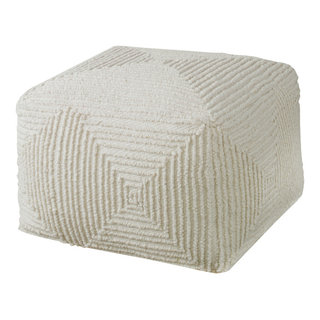 Uttermost Sovanna Geometric Pouf - Scandinavian - Floor Pillows And Poufs - by ALCOVE LIGHTING ...