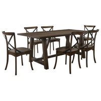 Kaelyn, Dining Table Dark Oak - Transitional - Dining Tables - by ...