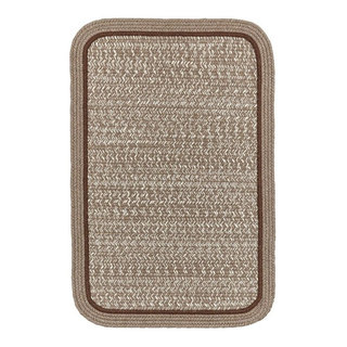 Casual Comfort Mocha Banded 2X4 Rect-Runner, 2'x4' - Farmhouse - Hall ...