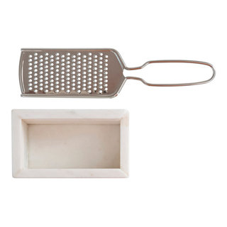Marble and Stainless Steel Grater - Contemporary - Graters - by Olive ...