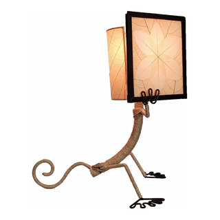 Enlightened Gecko Table Lamp - Eclectic - Table Lamps - by Eangee | Houzz