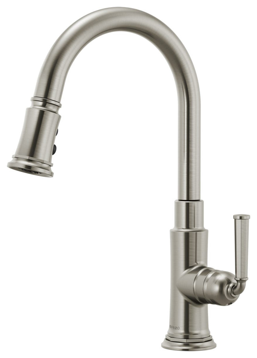 Rook 1.8 GPM Single Hole Pull Down Kitchen Faucet, MagneDock ...