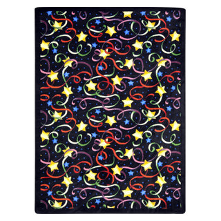 Streamers and Stars 7'8" x 10'9" area rug in color Multi - Contemporary ...