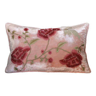 Delia Old Rose Pillow - Contemporary - Decorative Pillows - by Room ...