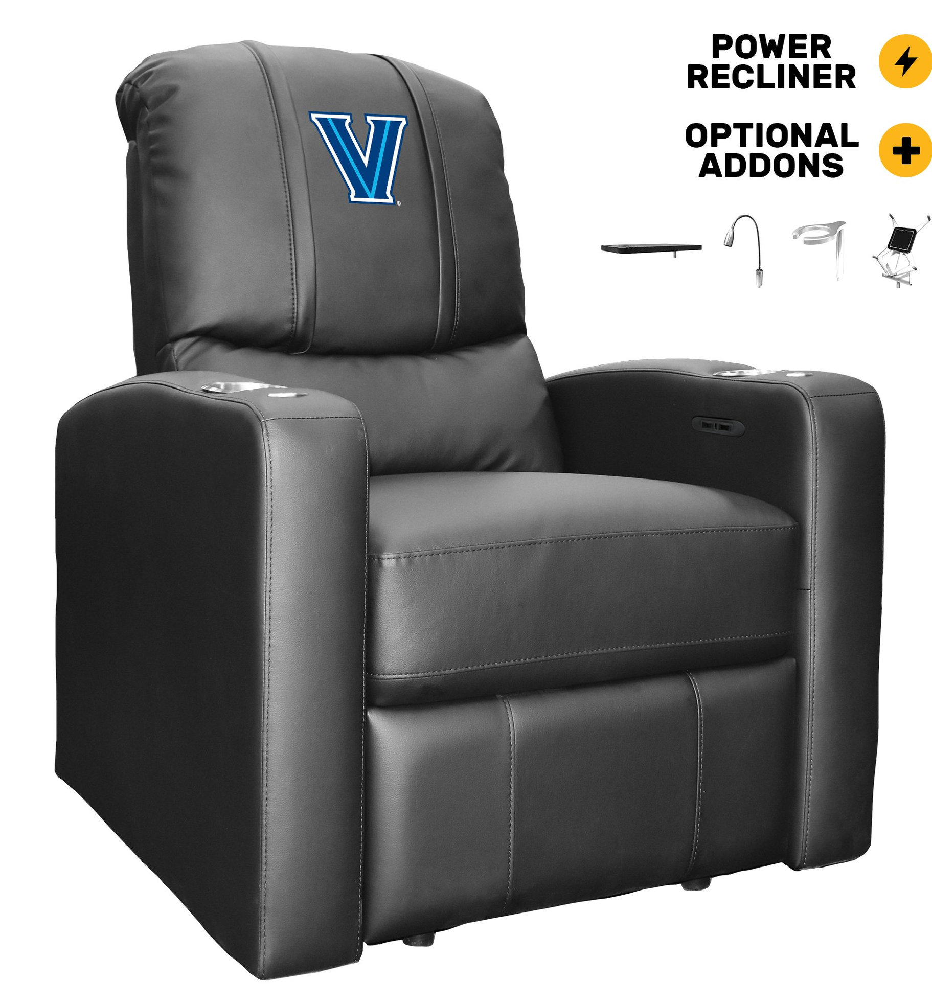 Villanova Wildcats Man Cave Home Theater Power Recliner - Contemporary ...