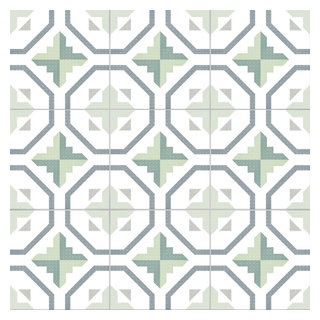 Prisma Olive Porcelain Floor and Wall Tile - Contemporary - Wall And ...