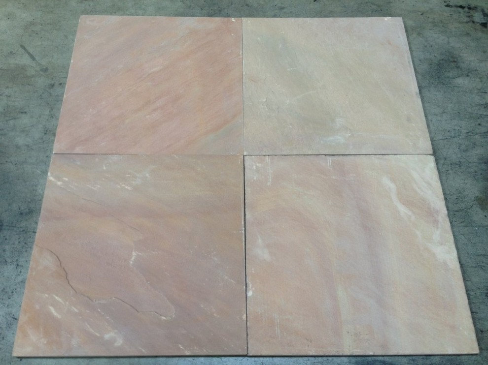 Radiant Red Sandstone Tiles, Natural Cleft Face, Gauged Back Finish, 24 ...