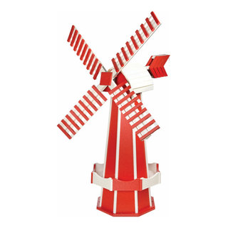 Poly Windmill, Large - Farmhouse - Garden Statues And Yard Art - by ...