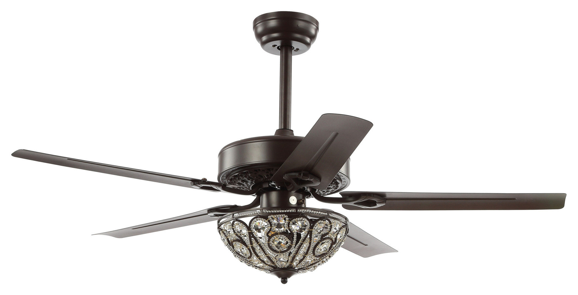 JONATHAN Y Lighting Ali 48 LED Ali 48" 5 Blade LED Indoor Ceiling ...