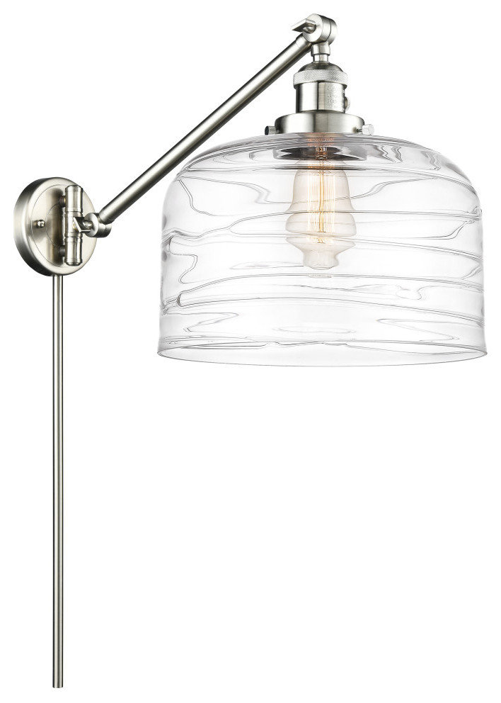 Innovations Bell Swing Arm With Switch 237-SN-G713-L, Brushed Satin ...