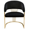 Solstice Dining Chair, Black Velvet - Contemporary - Dining Chairs - by ...