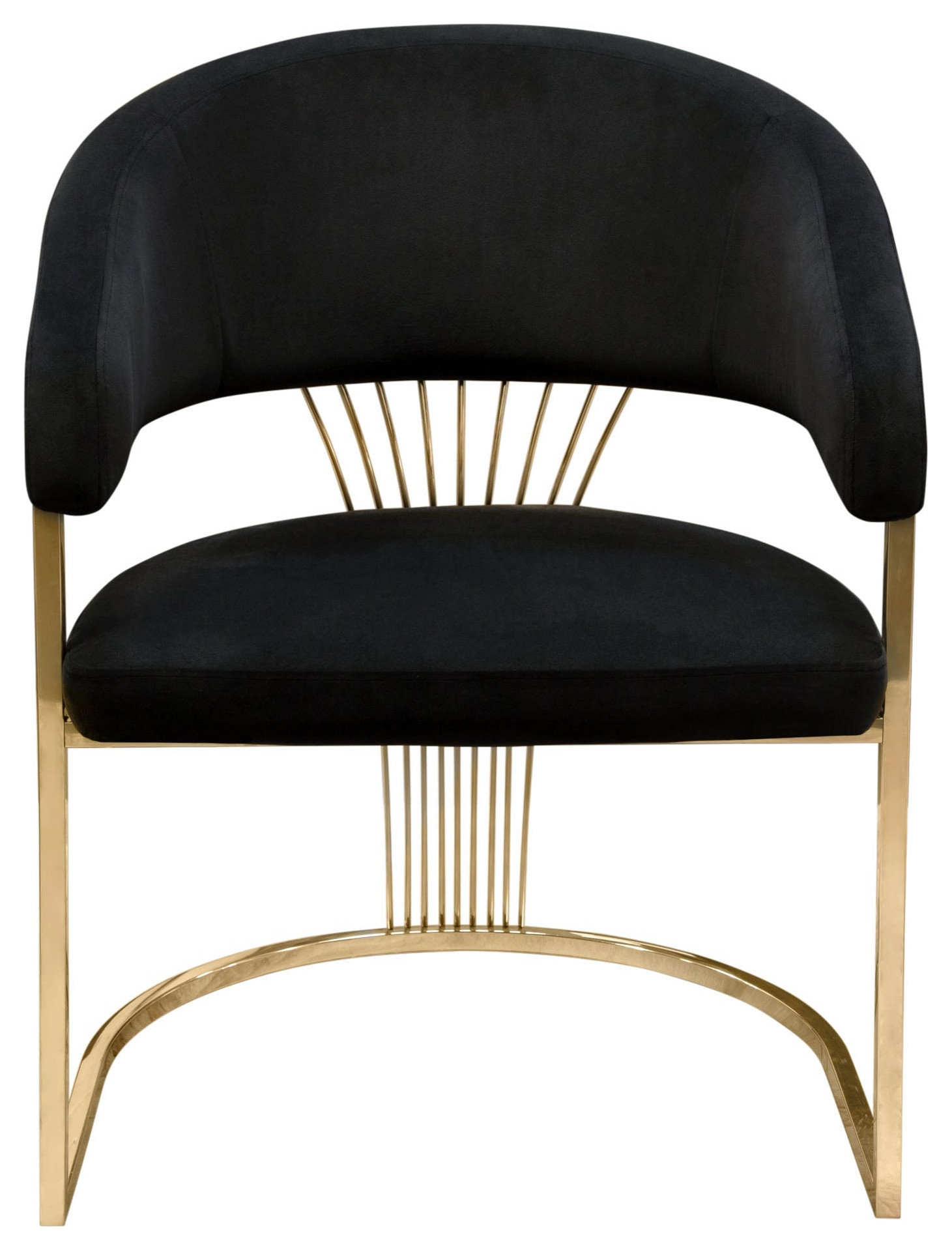 Solstice Dining Chair, Black Velvet - Contemporary - Dining Chairs - by ...