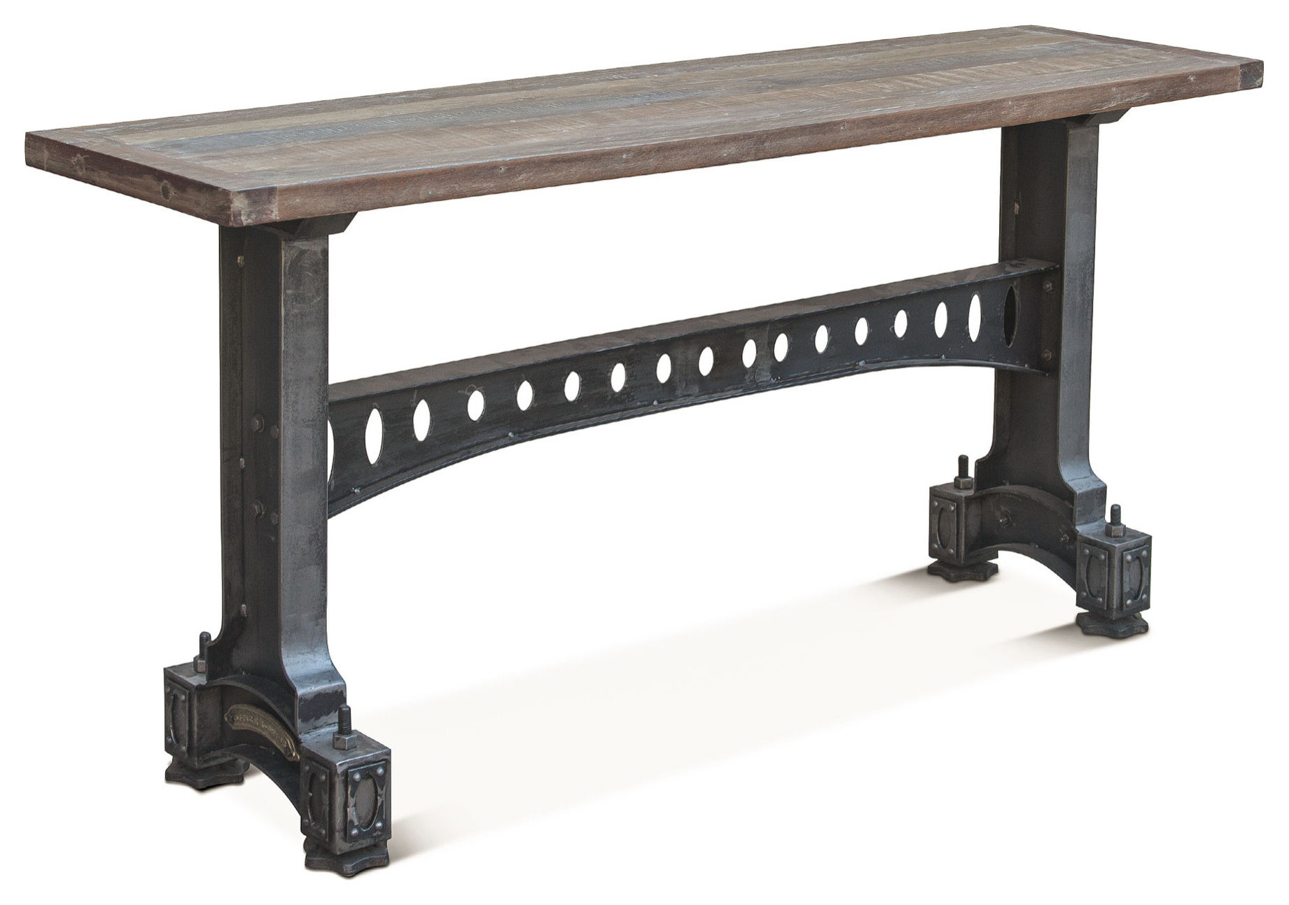 Sterling 66-Inch Cast Iron Console Table - Industrial - Console Tables ...