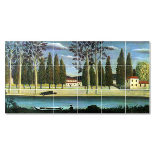 Jean-Jacques Rousseau Poster Art Painting Ceramic Tile Mural #74, 25.5 ...