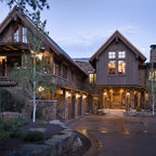 Rustic Garage Addition with Breezeway - Rustic - Exterior - St Louis ...