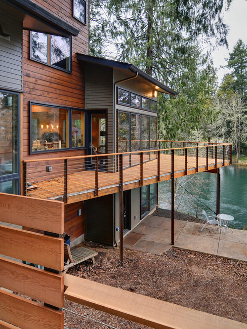 Wood Deck Railing Ideas | Houzz