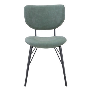 Owen Modern Faux Leather Split-Back Upholstered Dining Chair (Set of 2 ...