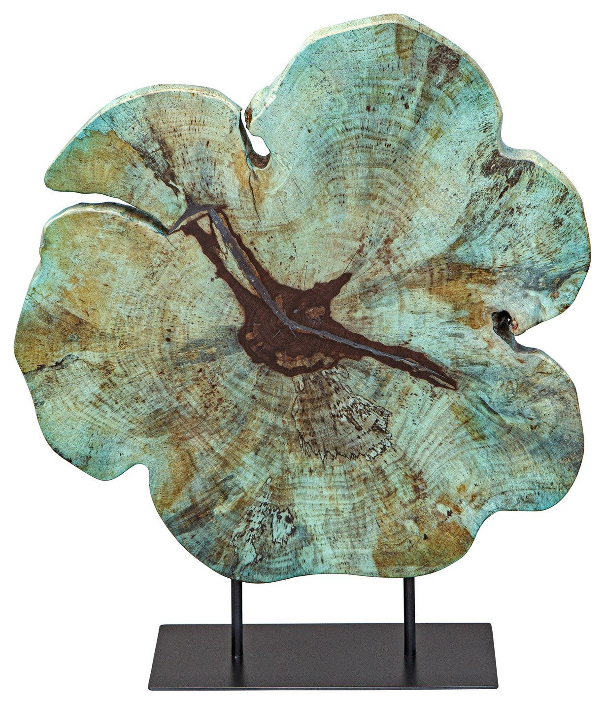 Uttermost 17125, Sculpture, Bahati Wood, Blue-green - Modern - Wall ...
