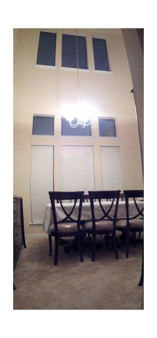 Window treatments for two story windows