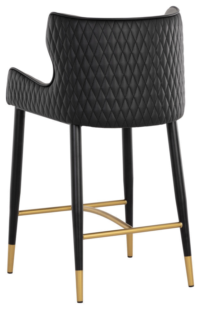 Gianni Counter Stool Dillon Stratus / Dillon Black, Counter Height ...