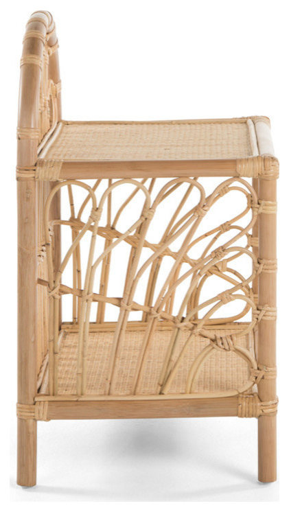 Rattan Loop Nightstand - Tropical - Nightstands And Bedside Tables - by KOUBOO | Houzz