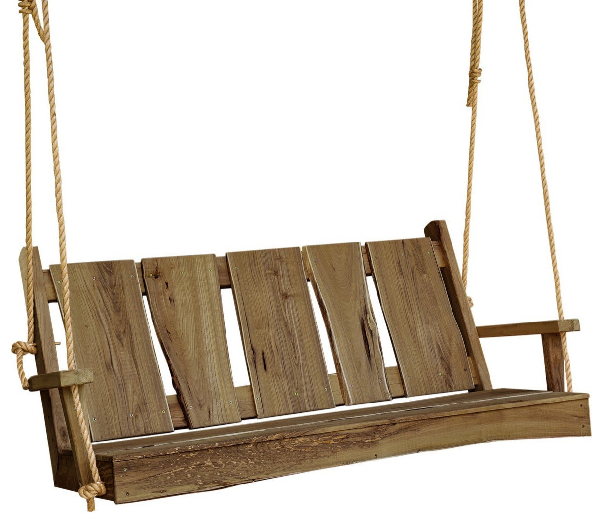 Live Edge Locust Timberland Porch Swing, 5 Foot - Rustic - Porch Swings ...