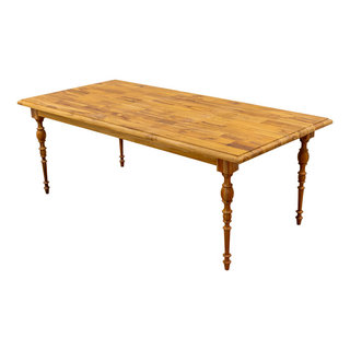 Handcrafted Nana Teak Solid Hardwood Dining Table, 84x40 - Traditional ...