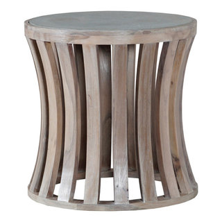 ELK HOME 7118507 Bridgestone Round Side Table - Industrial - Side ...