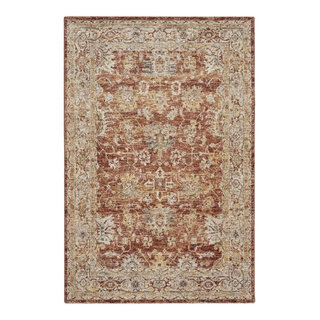 Nourison Petra 3'11" x 5'11" Rust Indoor Rug - Mediterranean - Area ...