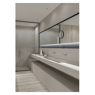 Fugenlose Bäder_Beton2 - Modern - Bathroom - Munich - by Beton² | Houzz