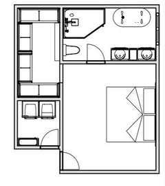 14x7 Master Bathroom layout help