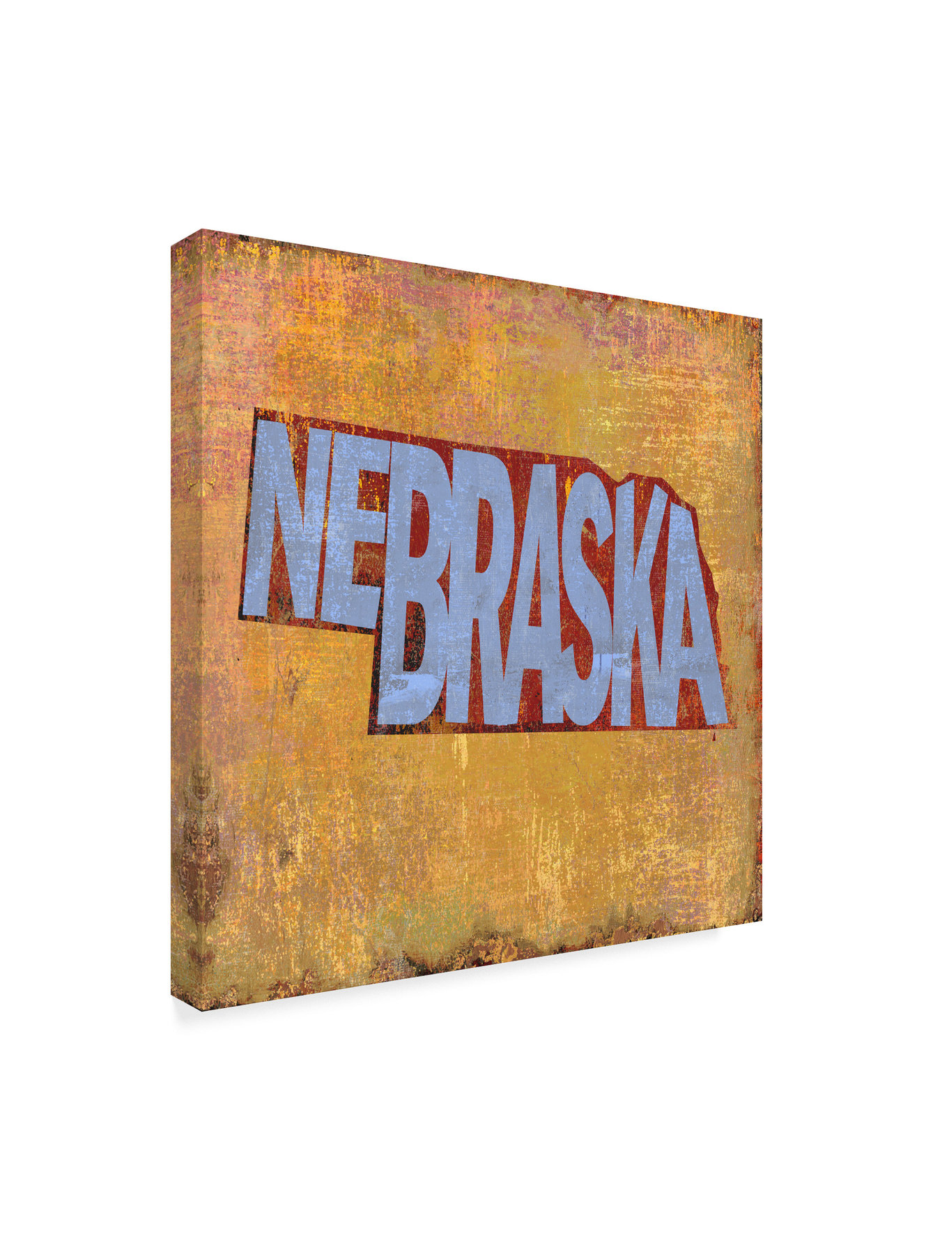 Art Licensing Studio 'Nebraska Word Map' Canvas Art, 35"x35 ...