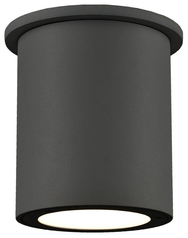 Lamar 1 Light Outdoor Ceiling Light in Black, 4.25"Dx5.25"H - Modern ...