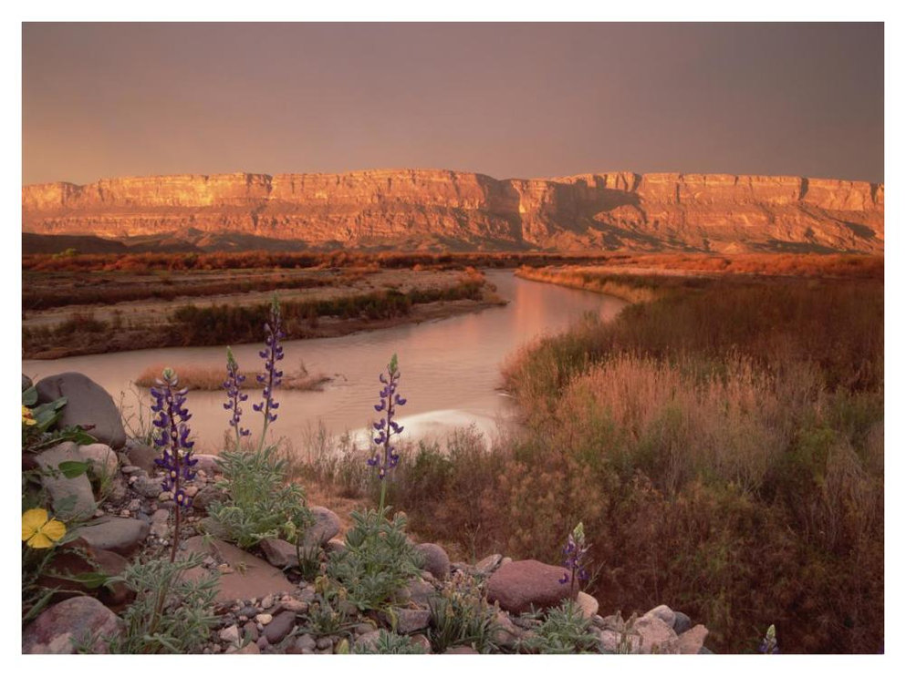 "Sierra Ponce and Rio Grande, Big Bend National Park, Texas" Paper Art ...
