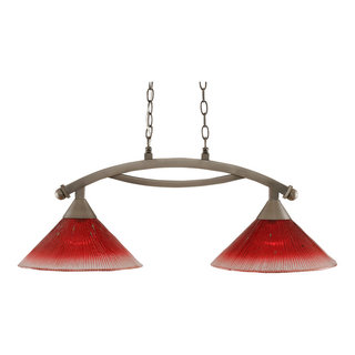 Bow 2 Light Island Light - Transitional - Kitchen Island Lighting - by ...