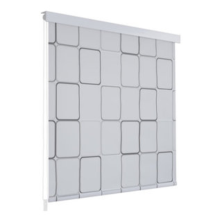 Vidaxl Shower Roller Blind 31.5"x94.5" Square - Transitional - Roller ...
