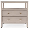 Nora 2-Drawer Wood Wide Nightstand - Transitional - Nightstands And Bedside Tables - by Butler ...