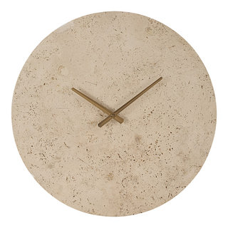 Fusion Wall Clock, Natural - Modern - Wall Clocks - by Renwil | Houzz
