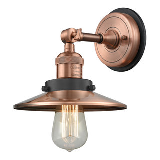 Railroad 1 Light Sconce - Industrial - Wall Sconces - by Innovations ...