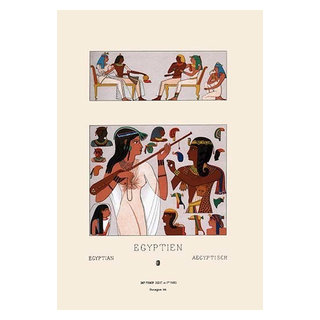Egyptian Headdresses and Hairstyles, 16" x 24" - Traditional - Prints ...