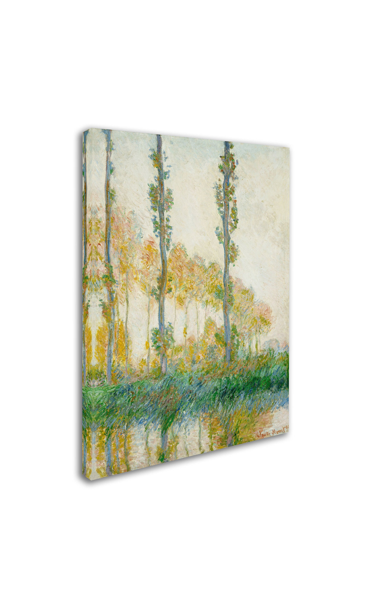 'The Three Trees Autumn' Canvas Art by Claude Monet, 35" x 47 ...