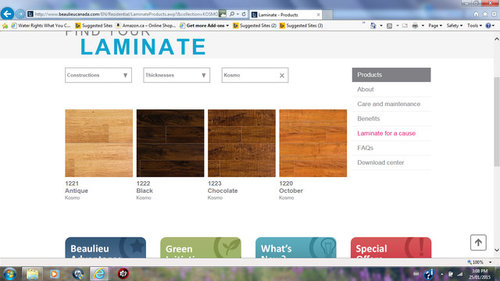 I need help choosing an alternate laminate.