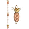 100% Pure Copper Pineapple Rain Chain, 8-1/2 Feet Long, Artistically ...