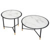 Set of 2 Davis Coffee Tables Black & White - Contemporary - Coffee ...