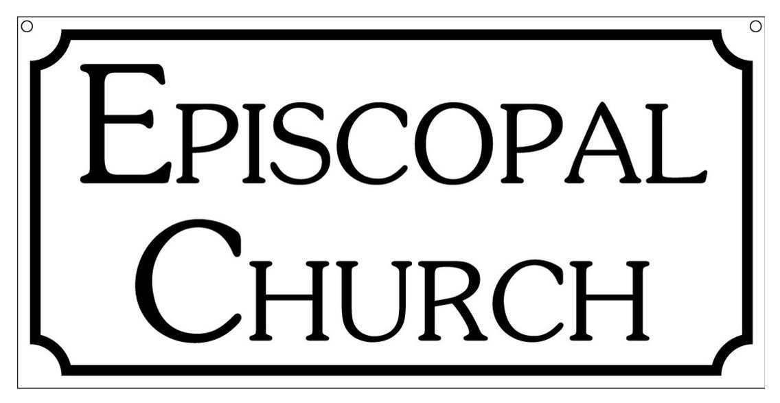 Episcopal Church Sign, Aluminum Religious Church Prayer, 6"x12 ...