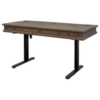 Carson Wood Electronic Sit/Stand Desk - Transitional - Desks And ...