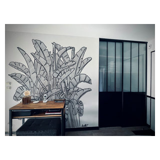 Fresque Jungle - Industrial - Bordeaux - by Lucille T | Houzz